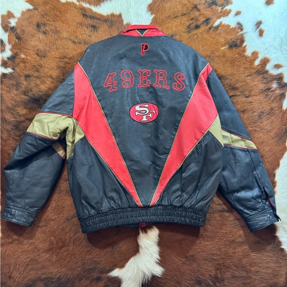 Pro Player | Jackets & Coats | Vintage Leather San Francisco 49ers ...